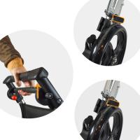 China 100KG Load Folding Manual Wheelchair With Linkage Brake Light Weight for sale