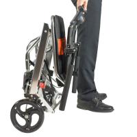 China Aluminium Lightweight Transport Wheelchair Manual Foldable for sale