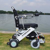 China Electromagnetic Brake 125KG 24V Lightweight Motorized Wheelchair for sale