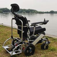 China Aluminum Alloy Multifunction Foldable Electric Wheelchair for sale