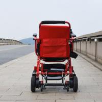 China Lightweight Foldable Lithium Battery Electric Wheelchair With Brushless Motor for sale