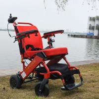 China Aluminum Alloy 6 Km/H 100KG Foldable Power Wheelchair for sale