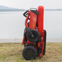 China Aluminum 39.68Lb Lightweight Foldable Electric Wheelchair for sale