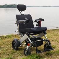 China 36km Lithium Multifunction Foldable Electric Wheelchair for sale