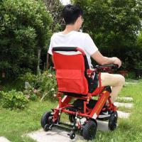 China Lightweight Aluminum Handicapped Foldable Power Electric Wheelchair for sale
