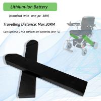 China Lithium Ion Battery ISO13485 Portable Foldable Electric Wheelchair for sale
