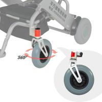 China Electromagnetic Brake Aluminum Alloy CE ISO Fold Up Wheelchair for sale