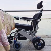 China Disabled ISO13485 36km Multifunction Foldable Electric Wheelchair for sale