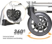 China Aluminum Alloy 950mm Lightweight Manual Wheelchair for sale