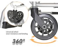 China Aluminium Travel ISO 13485 12.5KG Lightweight Manual Wheelchair for sale