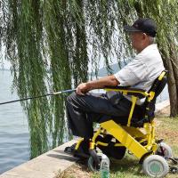 China ISO13485 6 km/H Lightweight Foldable Electric Wheelchair for sale