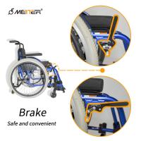 China Aluminum Alloy 820mm 100 KG Lightweight Children Wheelchair for sale