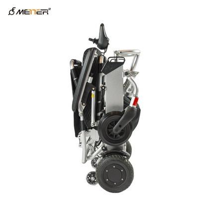 China Portable Light Weight Handicapped Folding Electric Power Wheelchair with Brushless Motor 150W*2 for sale