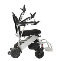 China 100KG Load Folding Electric Wheelchair 6km/hr With Lithium Ion Battery for sale
