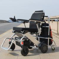 China Portable Light Weight Handicapped Folding Electric Power Wheelchair with Brushless Motor 150W*2 for sale
