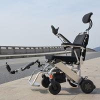 China Compact Motorized 150W*2 Foldable Power Wheelchair for sale