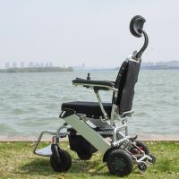 China Lightweight Motorized Folding Power Wheelchair With 220lb Load for sale