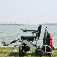 China Lightweight Motorized Folding Power Wheelchair With 220lb Load for sale