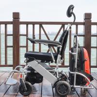 China 6km/h Handicapped Lightweight Folding Power Wheelchair with 100KG Load for sale