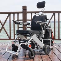 China Folding Aluminum Alloy Lightweight Motorized Wheelchair for sale