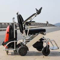 China Foldable 100kg Load Handicapped Electric Wheelchair 3.7Miles/Hr for sale