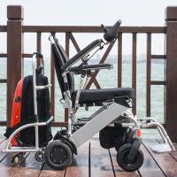 China 300W Motor Folding Electric Wheelchair With Electromagnetic Braking System for sale