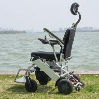 China 300W Motor Folding Electric Wheelchair With Electromagnetic Braking System for sale