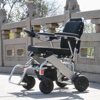 China 150W*2 Aluminum Alloy Lightweight Folding Electric Wheelchair ISO13485 for sale