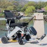 China 6km/h Handicapped Lightweight Folding Power Wheelchair with 100KG Load for sale