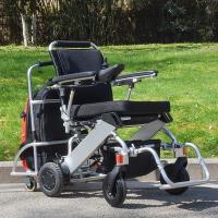 China Portable Light Weight Handicapped Folding Electric Power Wheelchair with Brushless Motor 150W*2 for sale