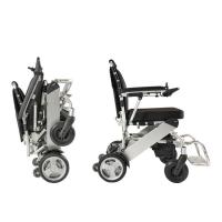 China Portable Lightweight Motorized Folding Wheelchair With Patented Design for sale
