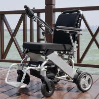 China Ultra Light Folding Electric Wheelchair 6km/h With Brushless Controller for sale