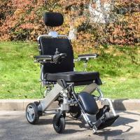 China Ultra Light Folding Electric Wheelchair 6km/h With Brushless Controller for sale