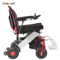 China Aluminum Alloy Lightweight Motorized Folding Wheelchair for sale