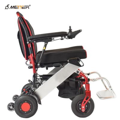 China Aluminum Alloy Lightweight Motorized Folding Wheelchair for sale