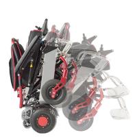 China Aluminum Alloy Lightweight Motorized Folding Wheelchair for sale