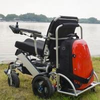 China 125KG Load Anodizing Multifunction Foldable Electric Wheelchair for sale