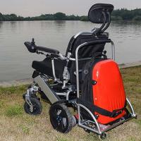 China 6km/hr Anodizing Lightweight Foldable Motorized Wheelchair for sale