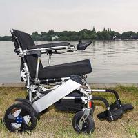 China Ultralight Foldable Lithium Ion Battery Powered Wheelchair for sale