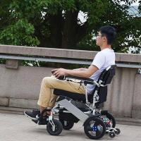 China ISO13485 275.58lbs Load Foldable Handicapped Electric Wheelchair for sale