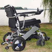 China Portable Folding Lightweight Wheelchair With Electromagnetic Brake for sale