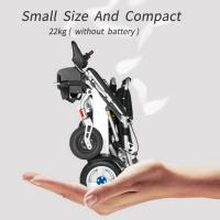 China Max 36km Foldable Lightweight Electric Wheelchair For Handicapped for sale