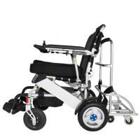 China Portable Folding Lightweight Wheelchair With Electromagnetic Brake for sale