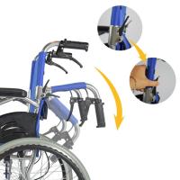 China attendant Lightweight Manual Wheelchair With Foldable Backrest for sale