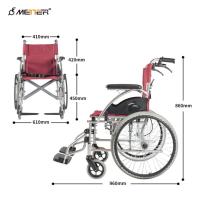 China OEM 100KG Load Folding Light Weight Manual Wheelchair for sale