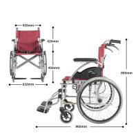 China Lightweight Aluminum Manual Wheelchair For Disabled for sale