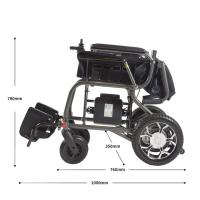 China Lightweight Aluminium Foldable Power Wheelchair 6km/H Max for sale