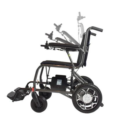 China Lightweight Handicapped Foldable Aluminium Electric Wheelchair for sale