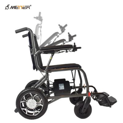 China Portable Lightweight Handicapped Folding Electric Power Wheelchair for sale