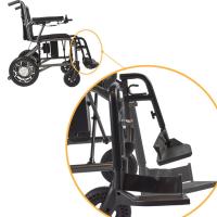 China Alu Alloy 125kg Load Portable Folding Electric Wheelchair For Disabled for sale